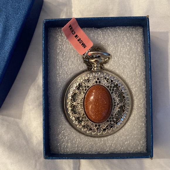 Strada | Accessories | Nwt Strada Necklacepocket Watch With Sparkle ...
